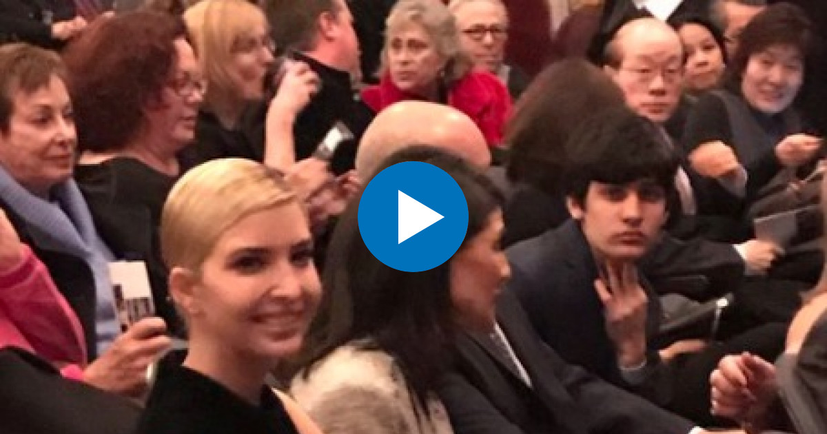 Ivanka Trump y Justin Trudeau juntos en un show de Broadway