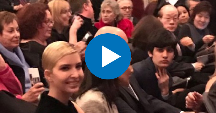 Ivanka Trump y Justin Trudeau juntos en un show de Broadway