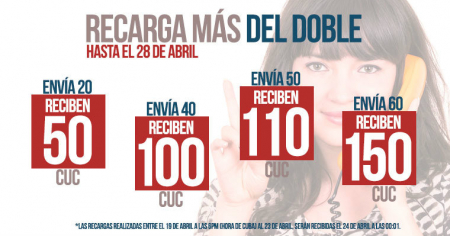 Llega la nueva promoción de Recargas Cubacel: recibe más del doble