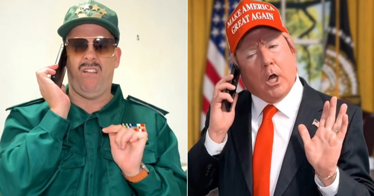 Raúl Castro appelant Donald Trump ? Le nouveau sketch de Javier Berridy ...
